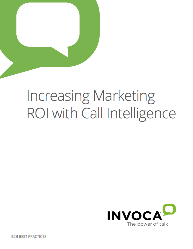 Increasing Marketing ROI with Call Intelligence | Invoca